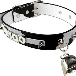 Jewelry | Cow Print Leather Choker Necklace Punk Gothic Cow Cosplay ...